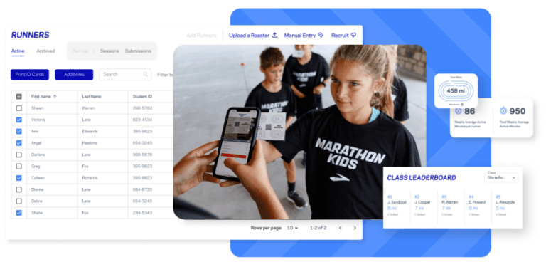 Marathon Kids mission is focused on getting kids active for a lifetime